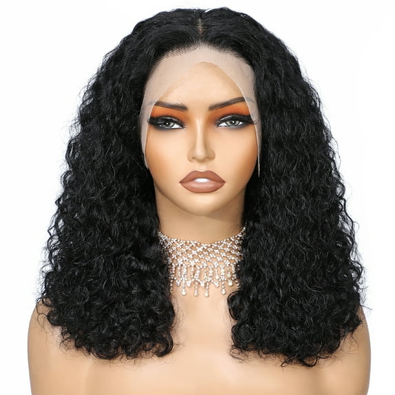 UREMY Burmese Curly Wig Human Hair 13x4 HD Deep Wave Lace Front Wigs ...