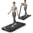 UREVO 2 in 1 Folding Treadmill, Under Desk Treadmill with App, 2.5HP ...