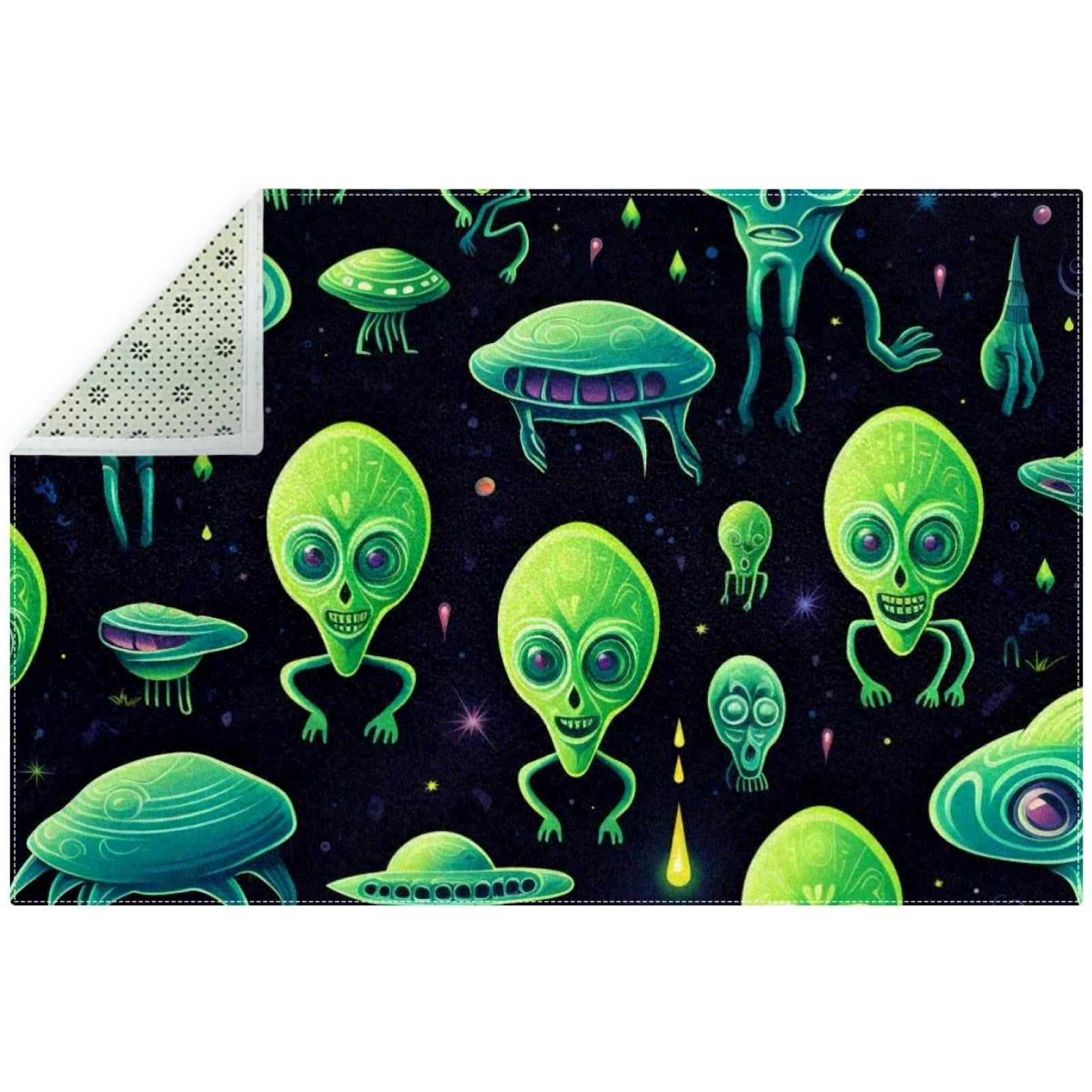 Alien Polyester Right-Angle Floor Mat for Home and Office – Durable and ...