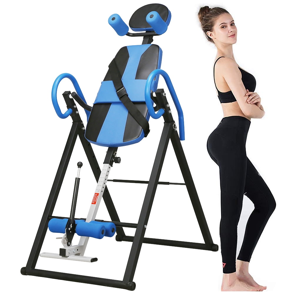 URHOMEPRO Foldable Gravity Inversion Table for Back Pain, Heavy Duty ...