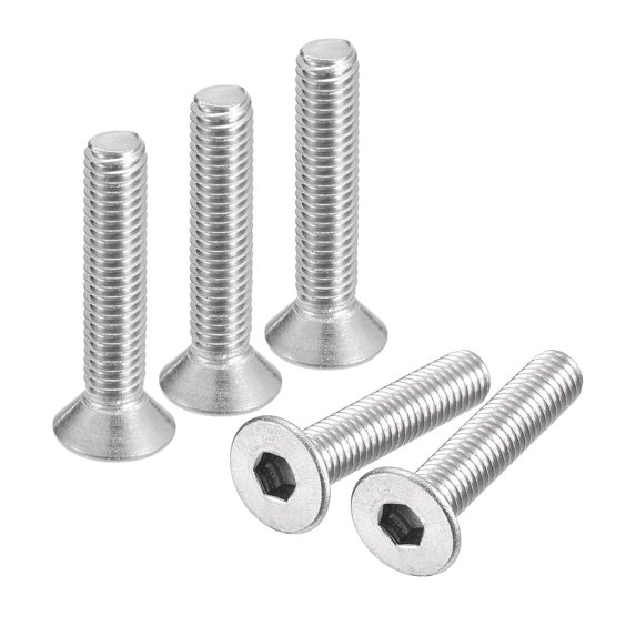 URIJDAS-#10-32x1 Flat Countersunk Head Socket Cap Screws, 20Pcs 304 ...