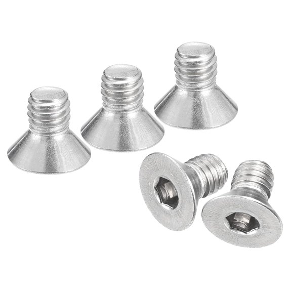 URIJDAS-#10-32x5/16 Flat Countersunk Head Socket Cap Screws, 50Pcs 304 ...