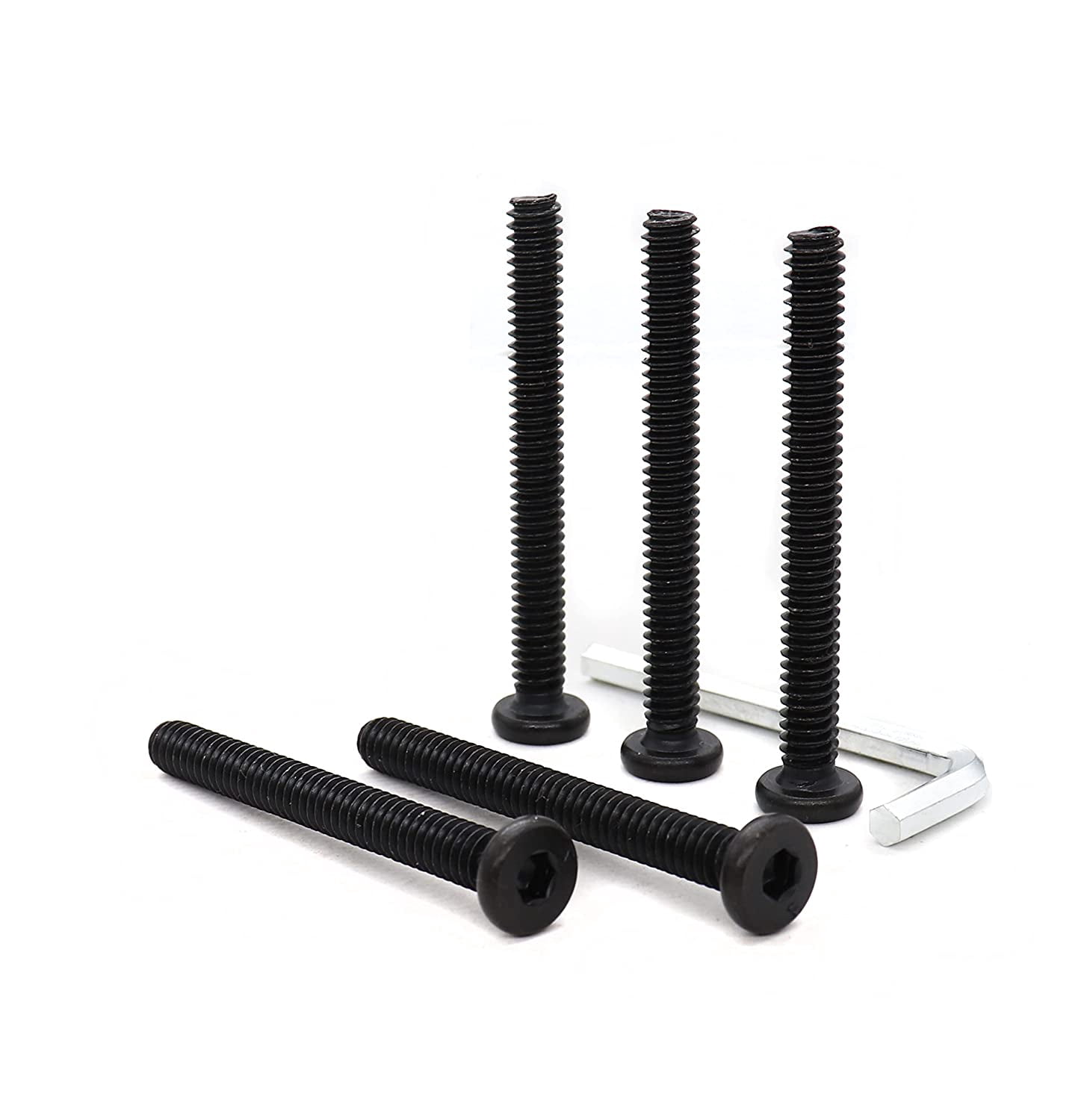 URIJDAS-12pcs Black 1/4-20 x 2-3/4" Socket Cap Screws Allen Head Bolts ...