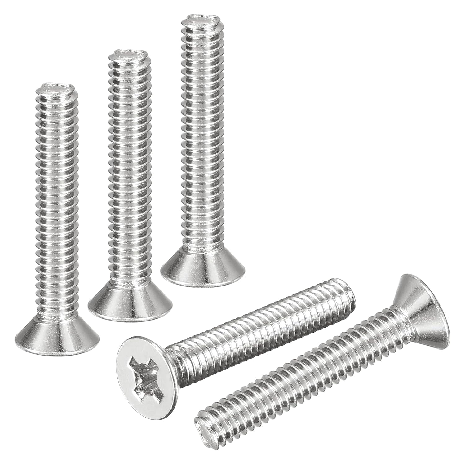 URIJDAS-#8-32x1 Flat Head Machine Screws - 60pcs - Good for Furniture ...