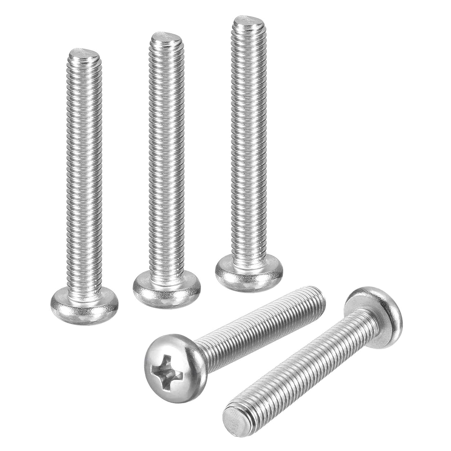 URIJDAS-M5-0.8x35 Pan Head Machine Screws - 20pcs - Good for Machinery ...