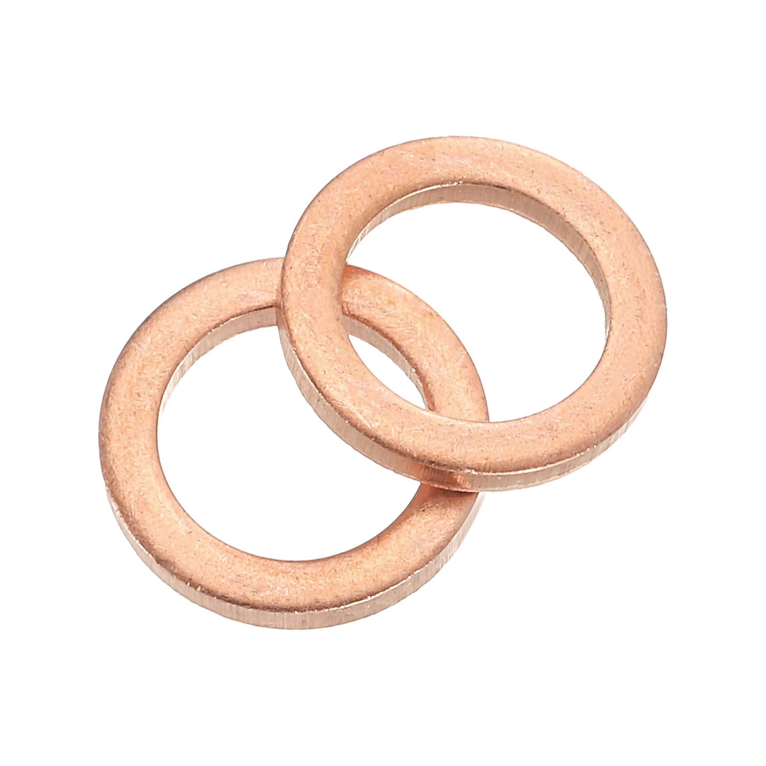 URIJDAS-M8 Flat Washer, 26 Pcs Copper Ring Flat Washers 12mm OD 1mm ...