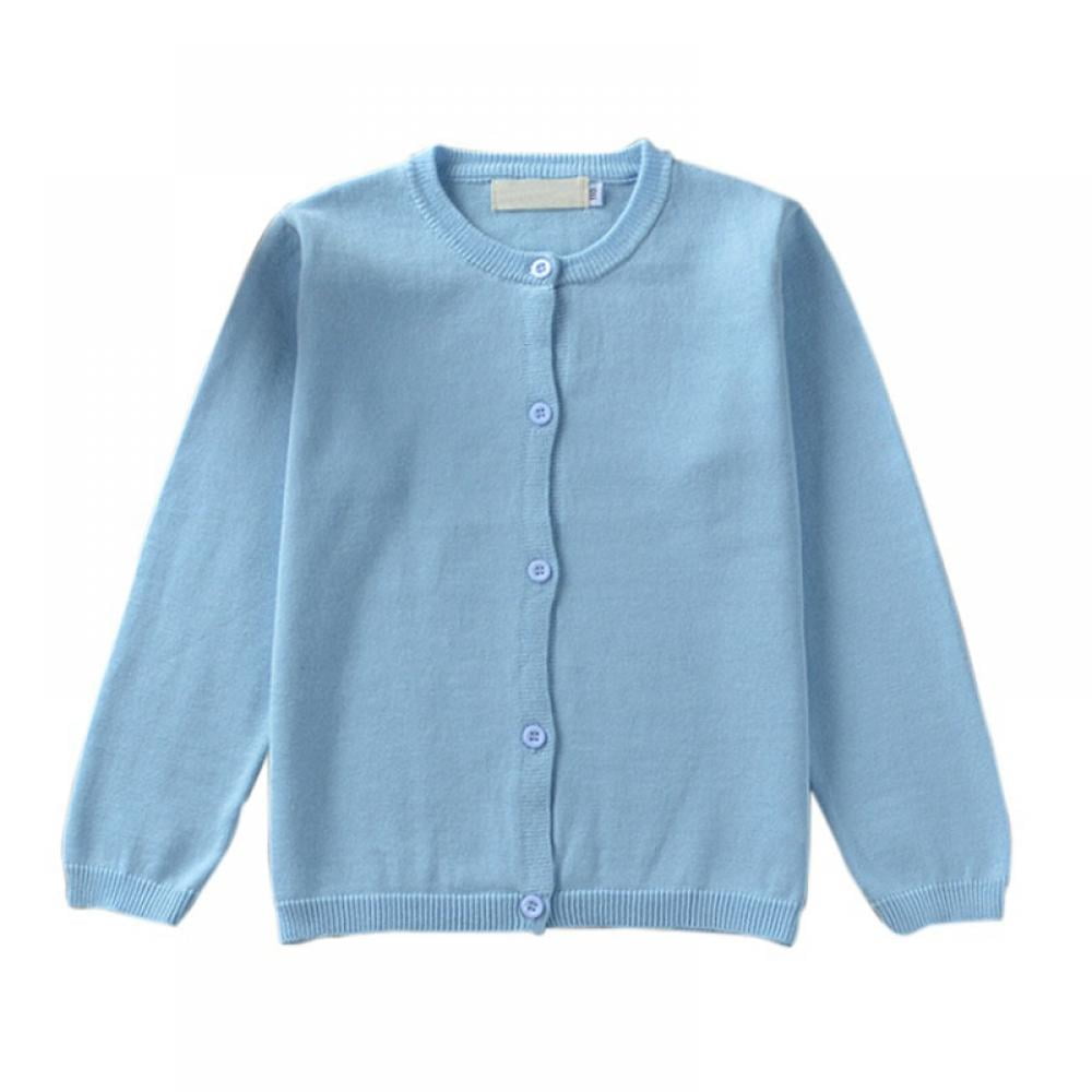URMAGIC 1-5T Baby Girls Cotton Cardigan Long Sleeve Kid Button Sweater ...