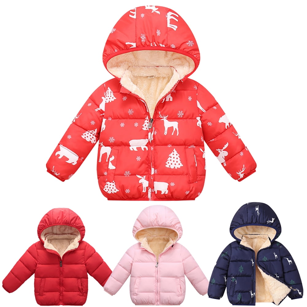 URMAGIC 2-6T Toddler Baby Hooded Down Jacket Boys Girls Kids Thicken Warm Winter Coat Outerwear ...