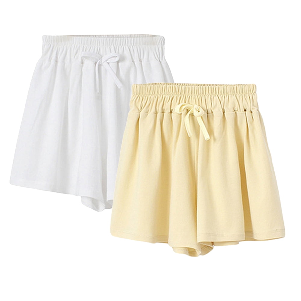 URMAGIC 2 Pack Flowy Athletic Shorts for Girls Gym Yoga Workout Running ...