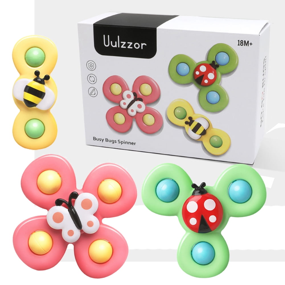 URMAGIC 3PCS/Set Cartoon Suction Cup Spinner Toys Fidget Toys for Kids ...
