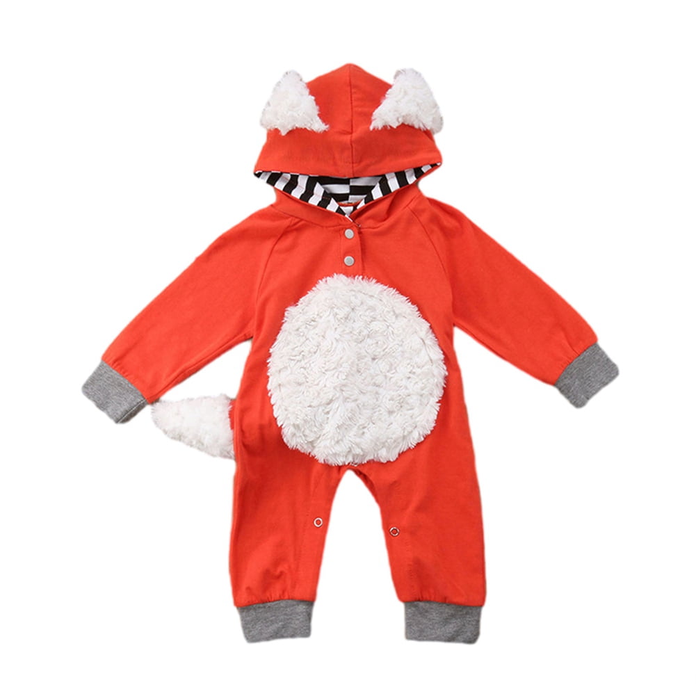 URMAGIC Baby Boy Girl Animal Fox Onesie Romper Infant One Piece Kids ...
