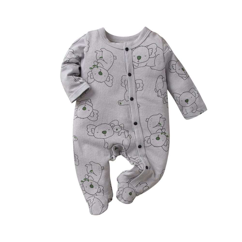 URMAGIC Baby Boy Girls Pure Cotton Long Sleeve One-Piece Footies ...