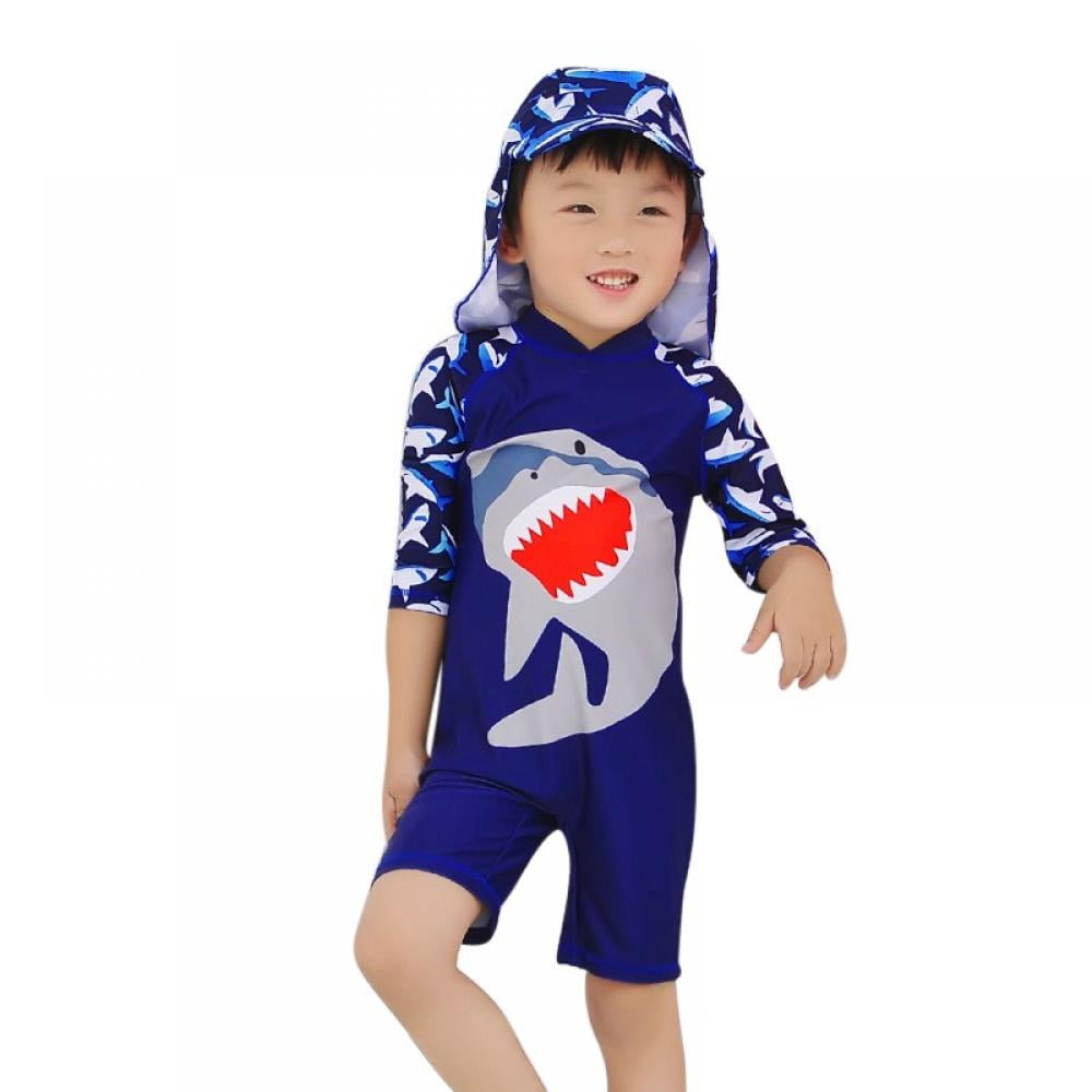 URMAGIC Baby Boy One Piece Swimsuit Sunsuit Long Sleeve Swimwear Rash ...