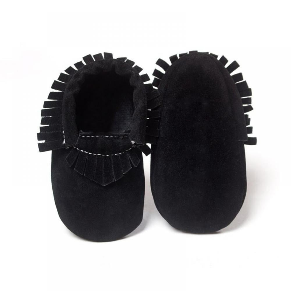 URMAGIC Baby Girls Moccasins Sneakers Soft Sole Tassels Prewalker Anti ...
