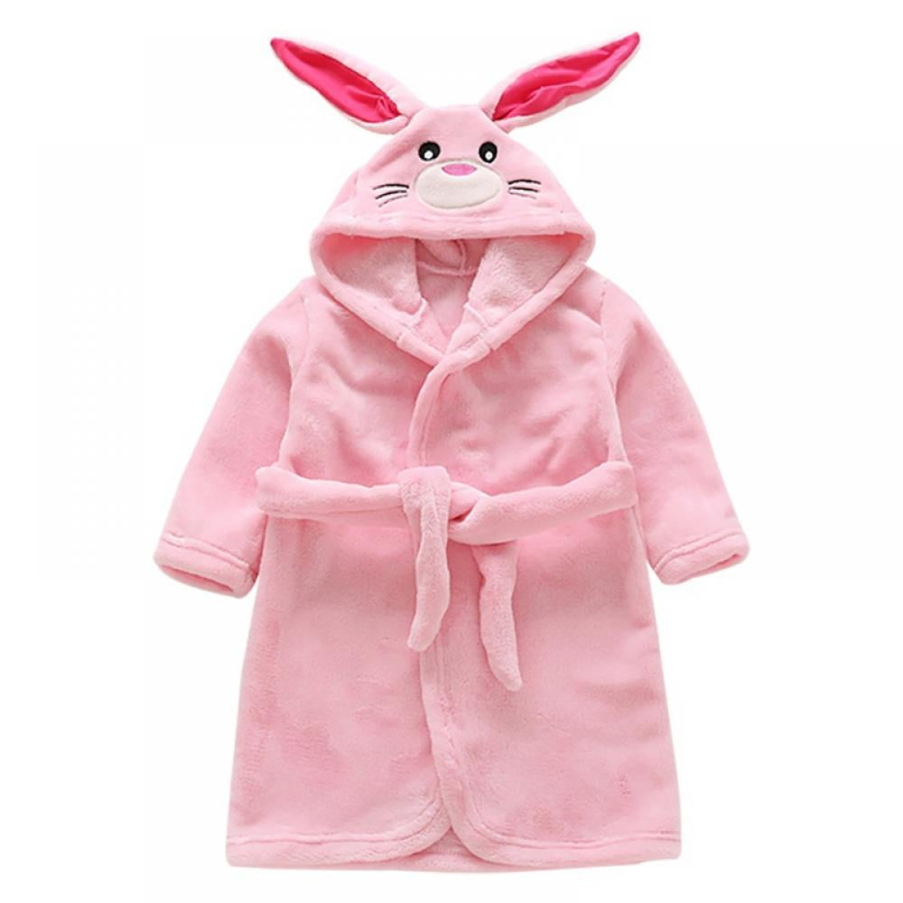 URMAGIC Boys Girls Bathrobes, Toddler Kids Hooded Robes Children's ...