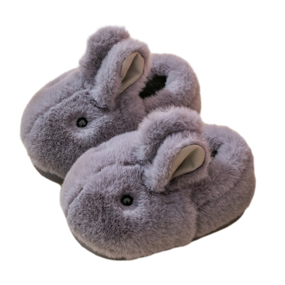 URMAGIC Girl Rubber Shoes Kids Boys Girls Cartoon Furry Shoes Indoor ...