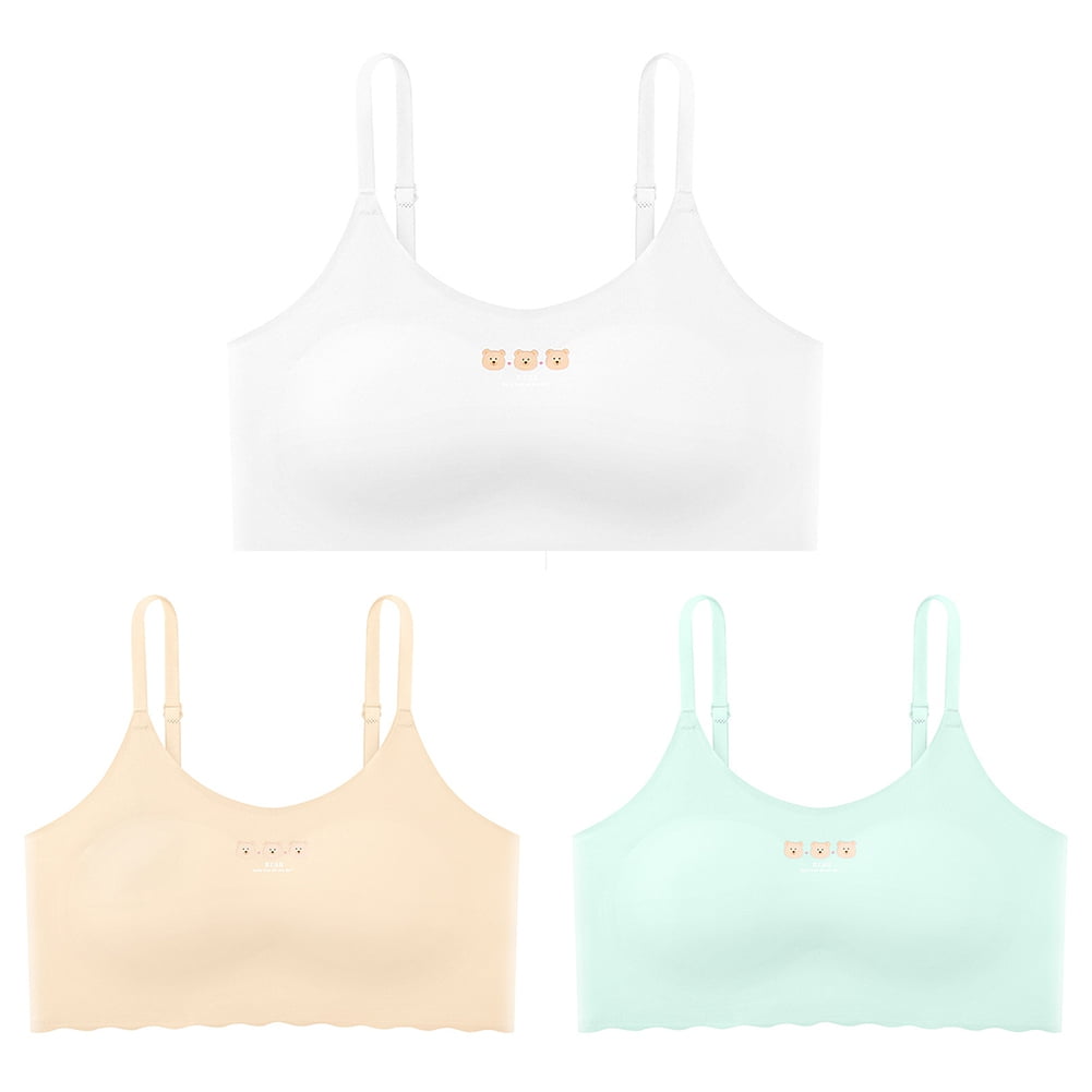 URMAGIC Girls Solid Color Cotton Comfort Underwear Short Bra Stretch ...