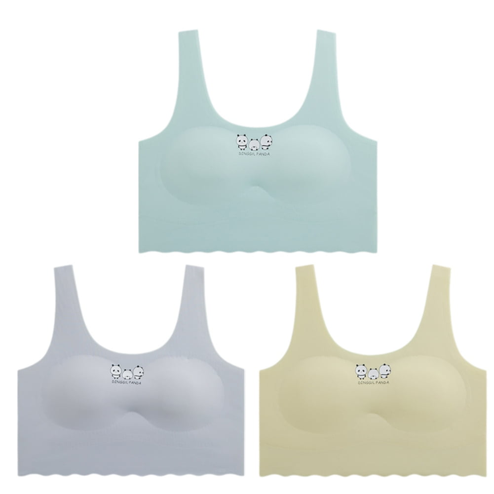 URMAGIC Girls Solid Color Cotton Comfort Underwear Short Bra Stretch ...