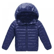 TAIAOJING Toddler Baby Kids Girls Down Coat Lightweight Jacket Winter Thick Warm Button Hooded ...