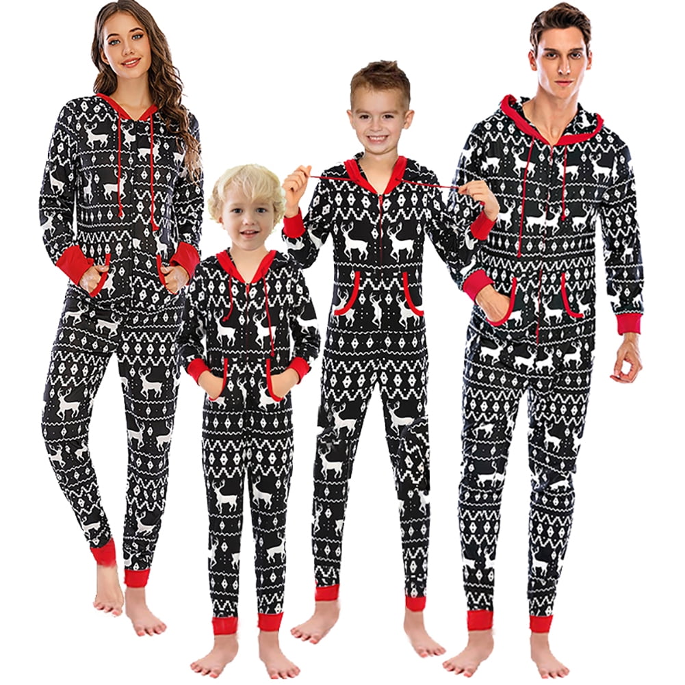 URMAGIC Matching Pajamas Set for Family Fleece Onesie Christmas ...