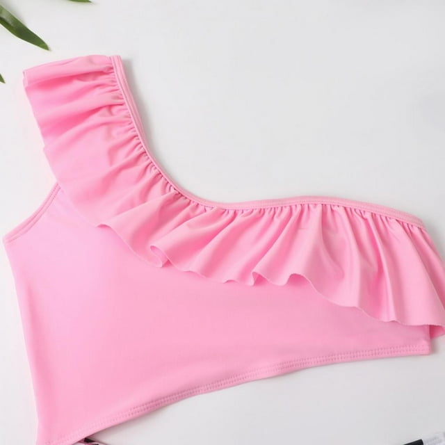 URMAGIC Mommy and Me Matching Family Swimsuit Ruffle Women Swimwear ...