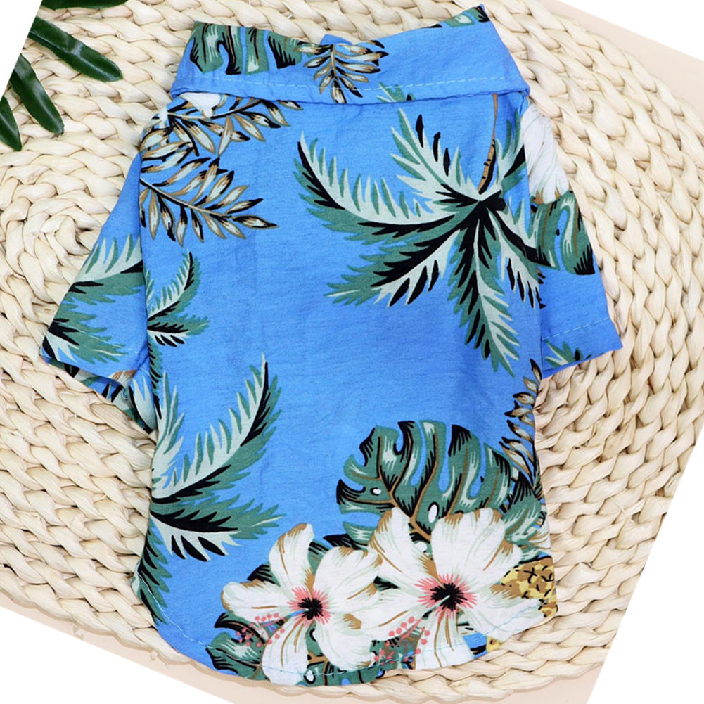 URMAGIC Pet Summer Chiffon Clothes Small Medium Dog Puppy Coconut Tree ...