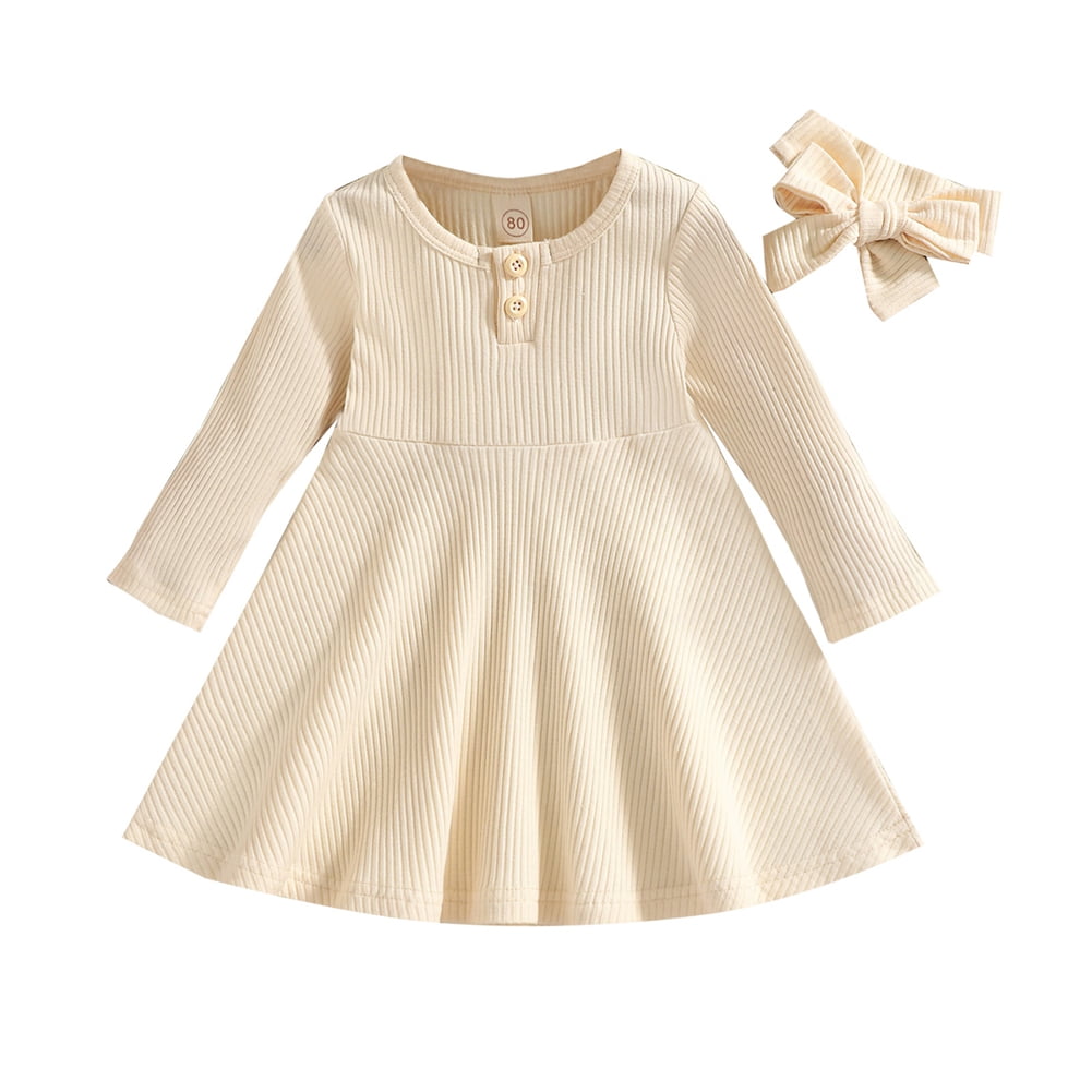 URMAGIC Toddler Baby Girl Sweater Dress Fall Winter Clothes Outfits for ...