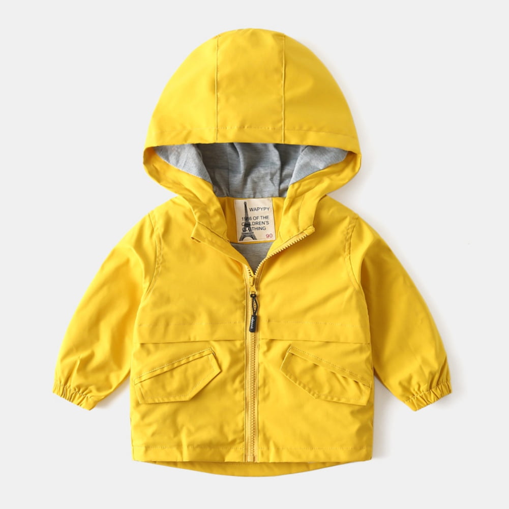 URMAGIC Toddler Boys Hooded Lined Windbreaker Lightweight Kids Jacket ...