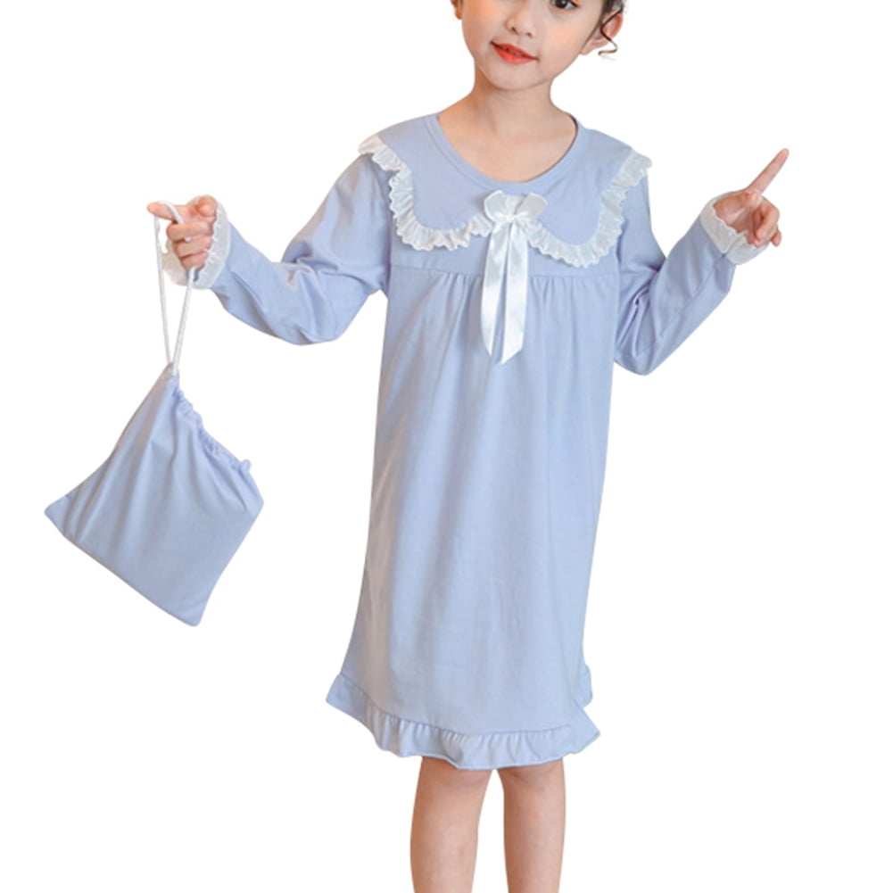 URMAGIC Toddler Girl Pajamas Sets Kids Round Neck Long Sleeve Solid ...