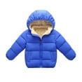 URMAGIC Toddler Little Boy Girl Winter Hooded Coat Fleece Lined Down Jacket for 2-6T Kids ...