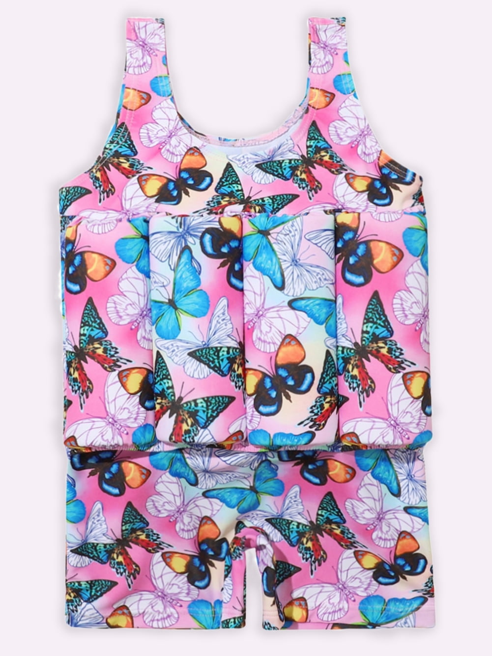 URMAGIC Toddler Little Girls One Piece Flotation Buoyancy Vest Swimsuit ...