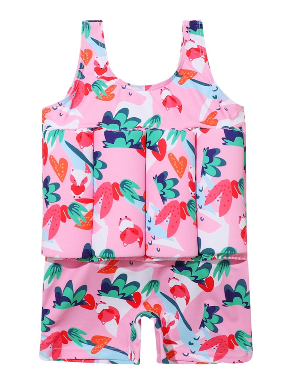 URMAGIC URMAGIC 2-6Y Kid Boy Girl One Piece Float Suit Vest Swimsuit Buoyancy Bathing Suit/Pink ...