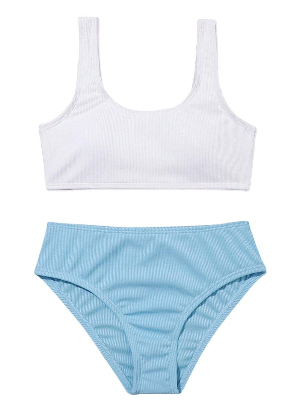 URMAGIC URMAGIC 7-14T Child Girls 2 Piece Bikini Set Swimsuit Bathing ...