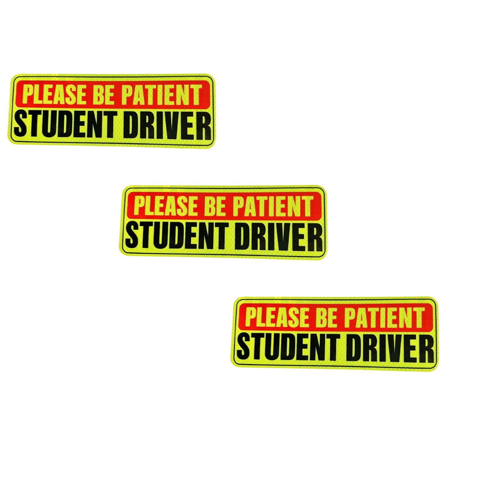 URORG 3PCS Student Driver for Car - Be Patient Student Driver Boys and ...