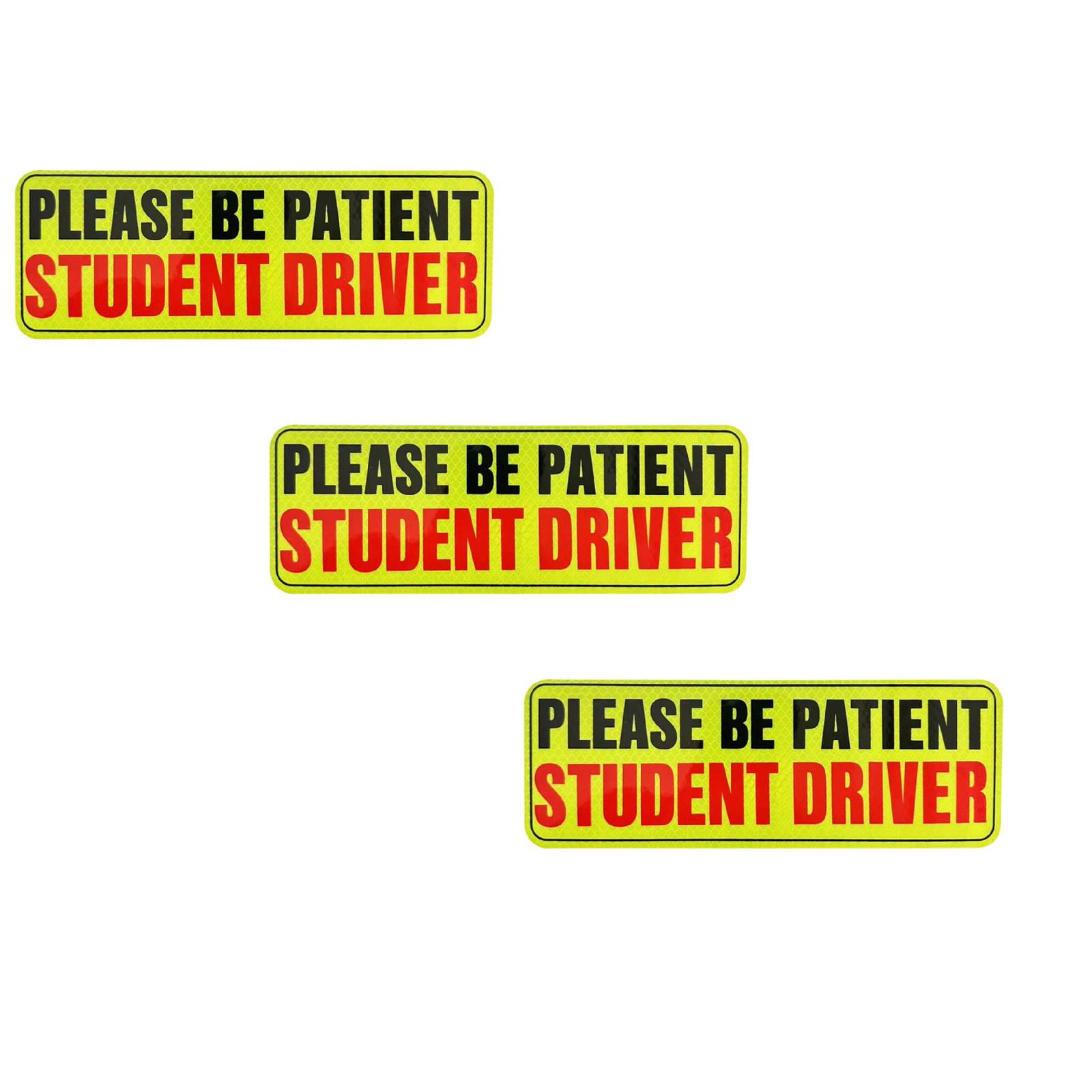 URORG 3PCS Student Driver for Car - Be Patient Student Driver Boys and ...