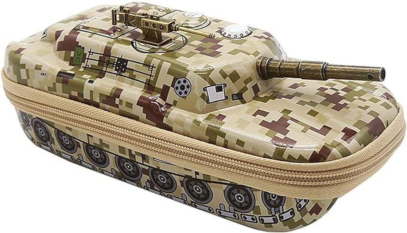 UROVO Pencil Case Large Capacity with Compartments Tank Pen Pouch ...