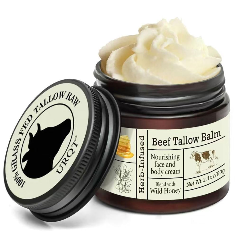 URQT Beef Tallow for AKF18 Skin - Organic Grass-Fed Whipped Beef Tallow ...