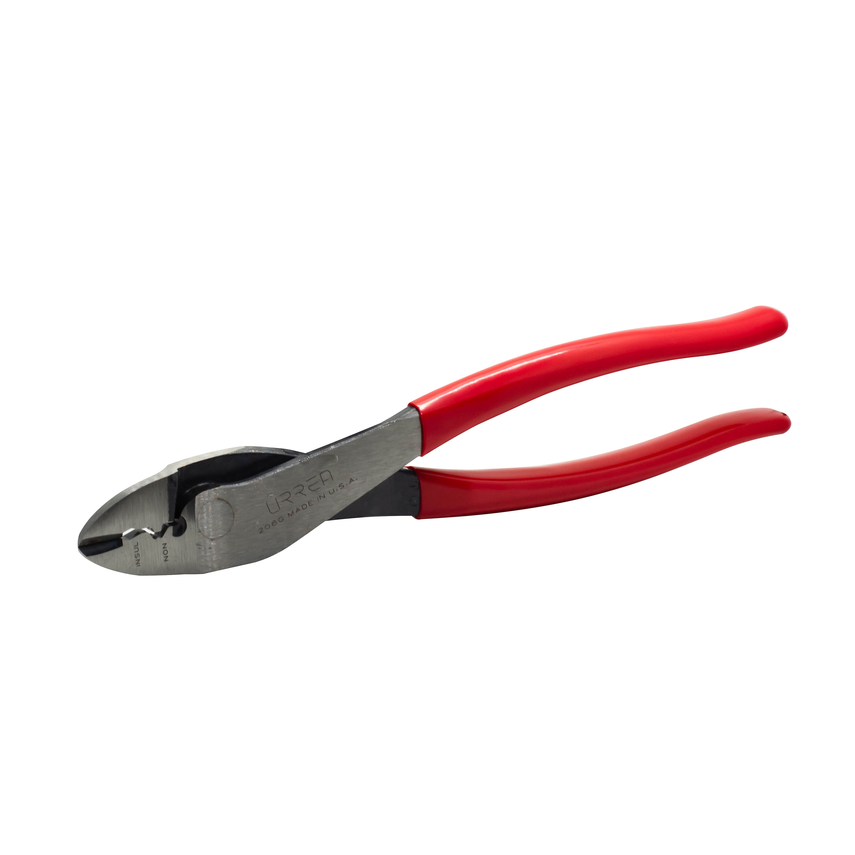 URREA 9-1/2 in. Long Rubber Grip Heavy Duty Diagonal Cutting Pliers ...