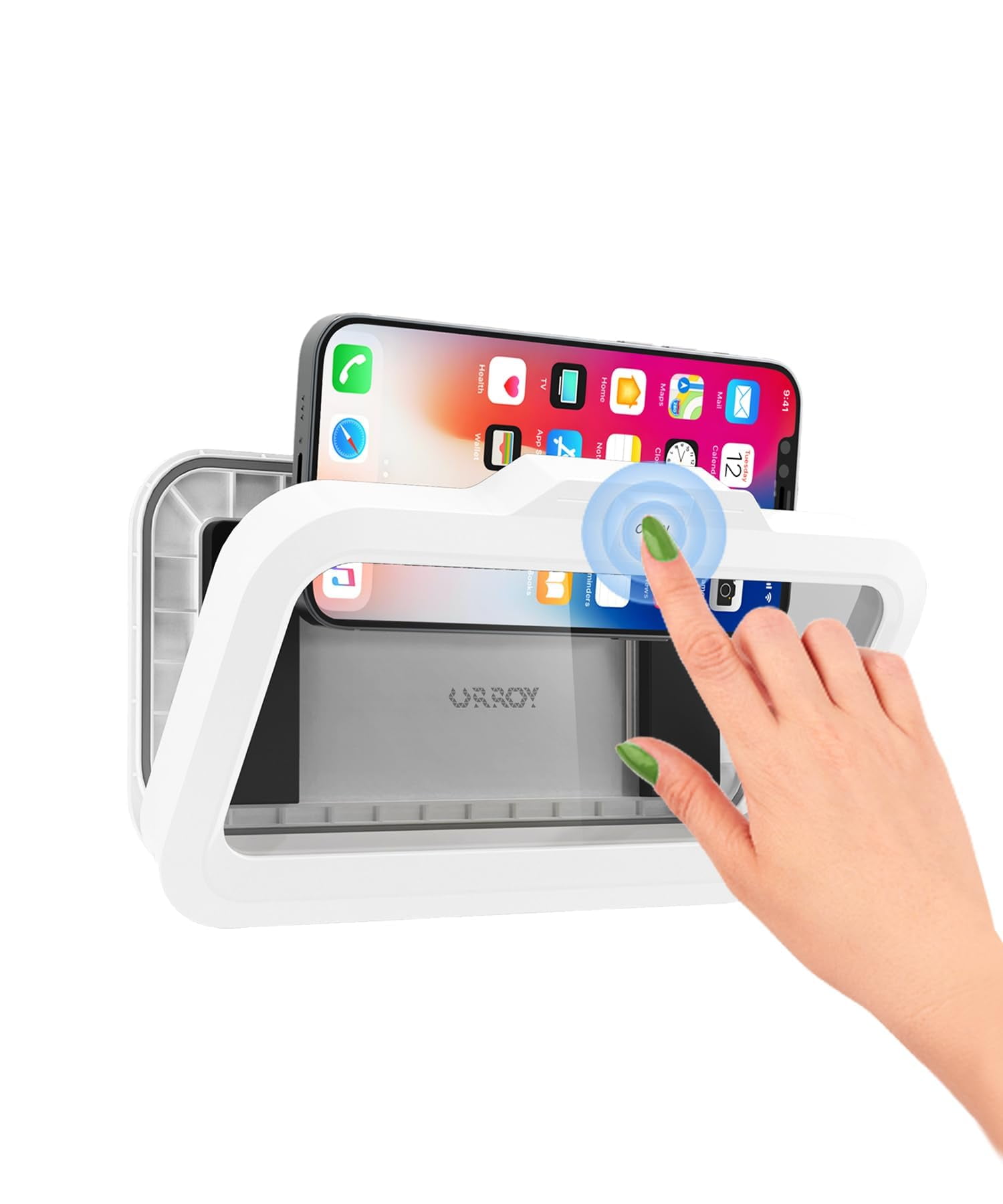 URROY Shower Holder Waterproof One-Touch Open Shower Case Anti-Fog ...