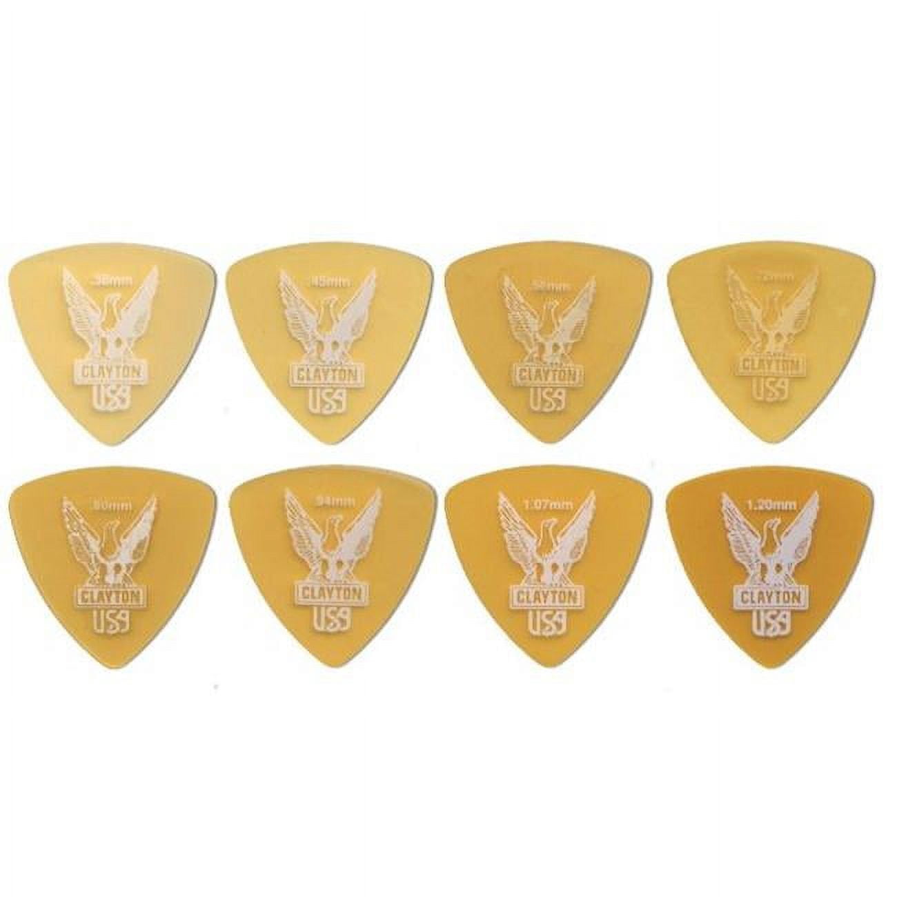 URT107-12 Ultem Tortoise Rounded Triangle Guitar Picks, 1.07 mm - 12 ...