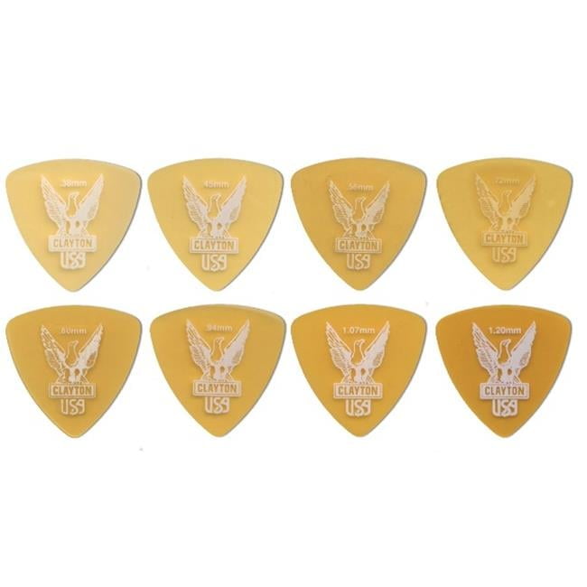 URT107-12 Ultem Tortoise Rounded Triangle Guitar Picks, 1.07 mm - 12 ...