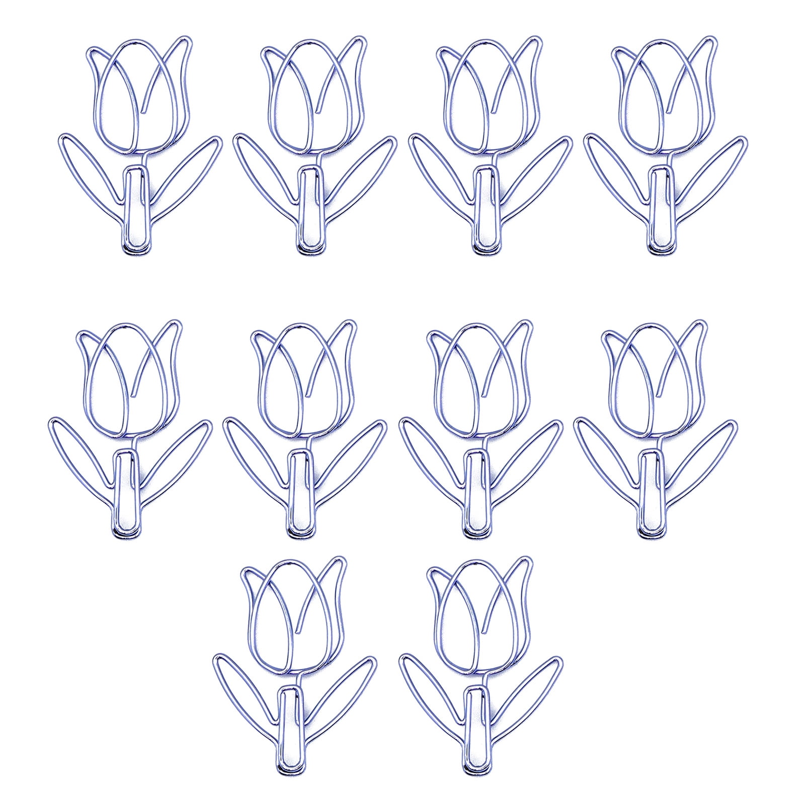 URTERYSER 10Pieces Creative Paper Clip Colorful Paper Clips Small Metal ...