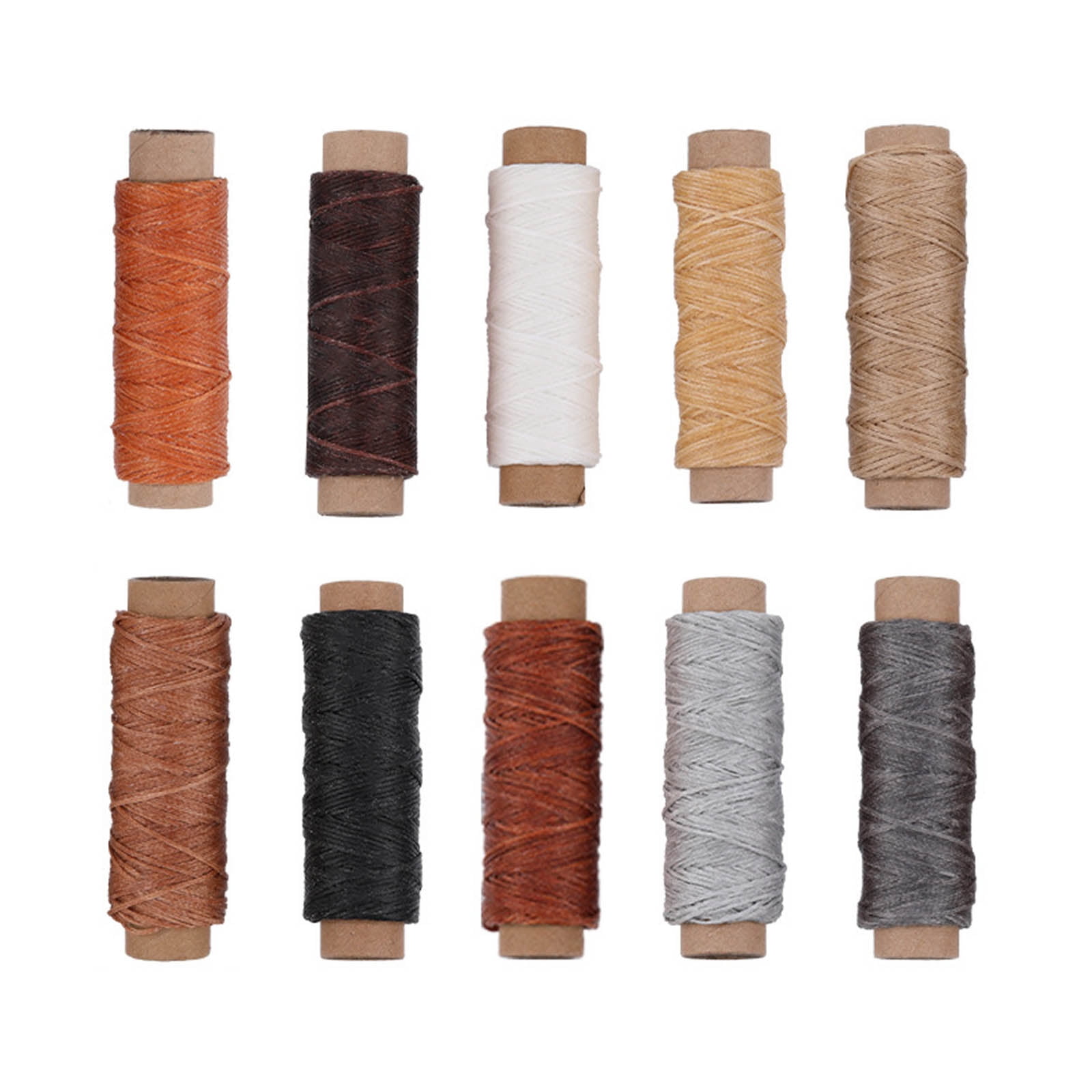 URTERYSER 10Pieces Leather Sewing Thread Waxed Thread for Leather ...