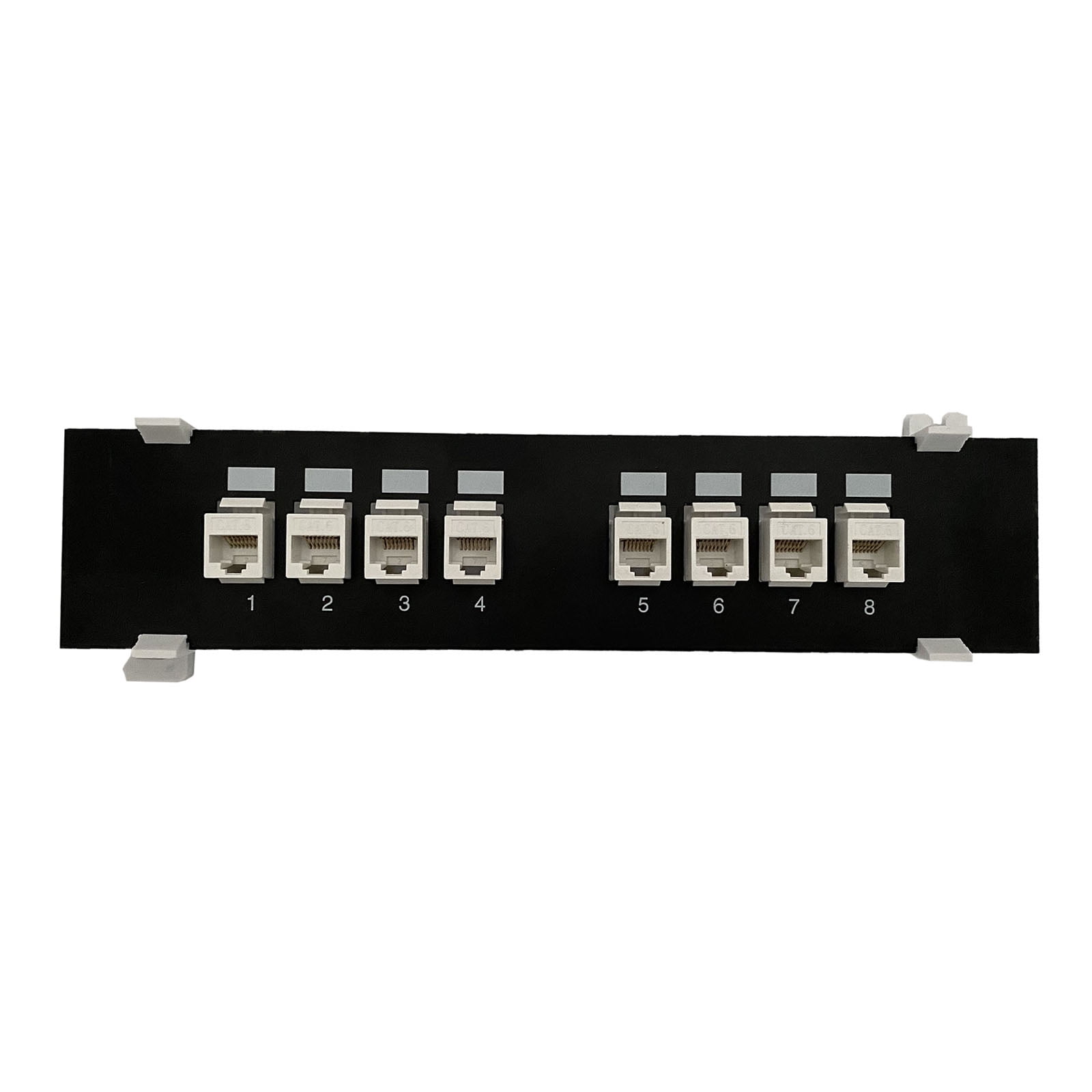 URTERYSER 8 Ports for Cat 6 Straight Through Panel RJ45 Cable Adapter ...