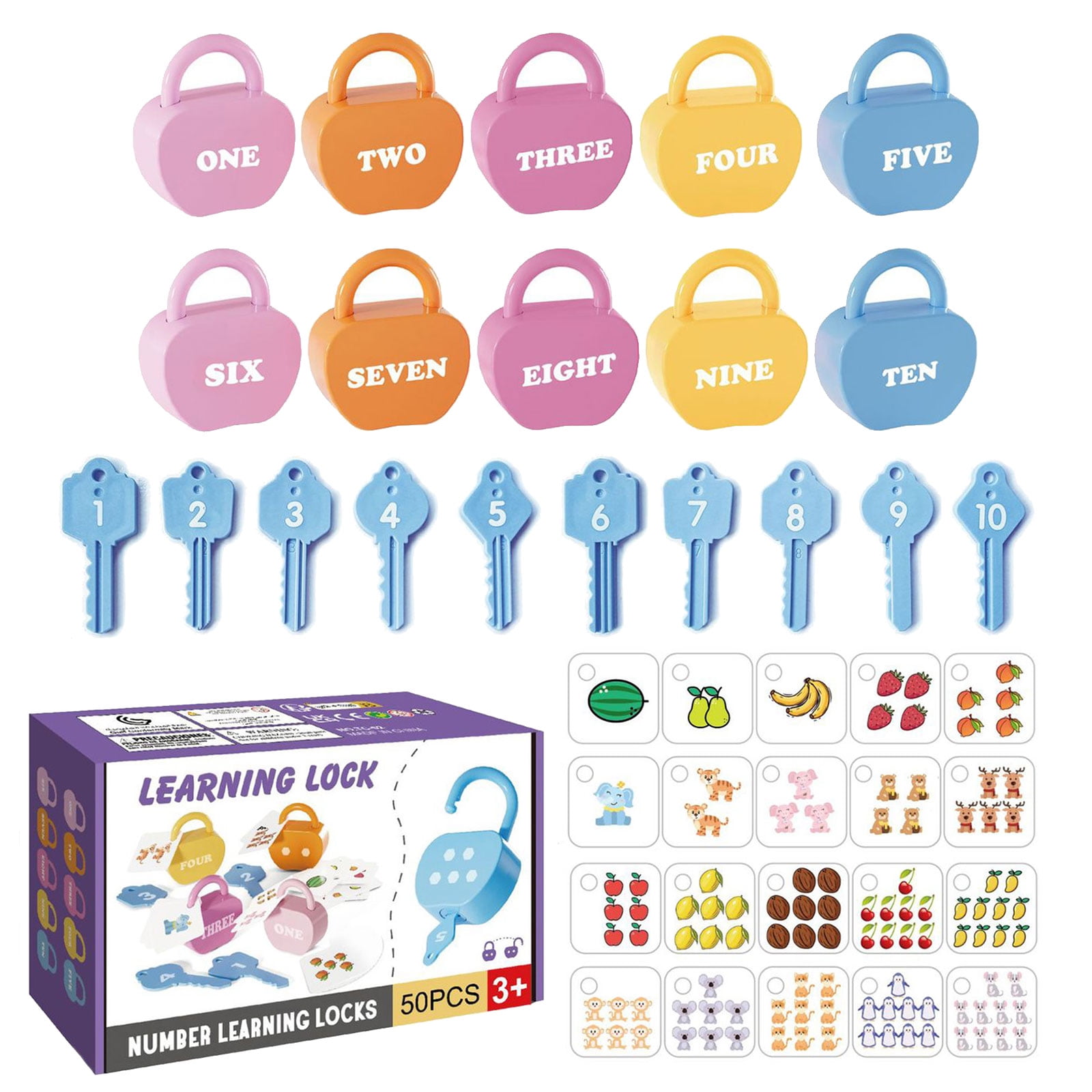 URTERYSER Children Counting Game for Preschool Children Fruit Animal ...