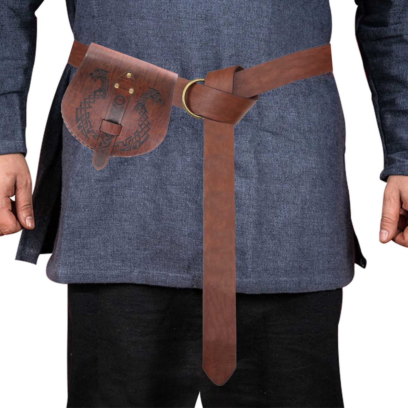 URTERYSER Medieval Leather Belt Pouches Renaissances Costume ...