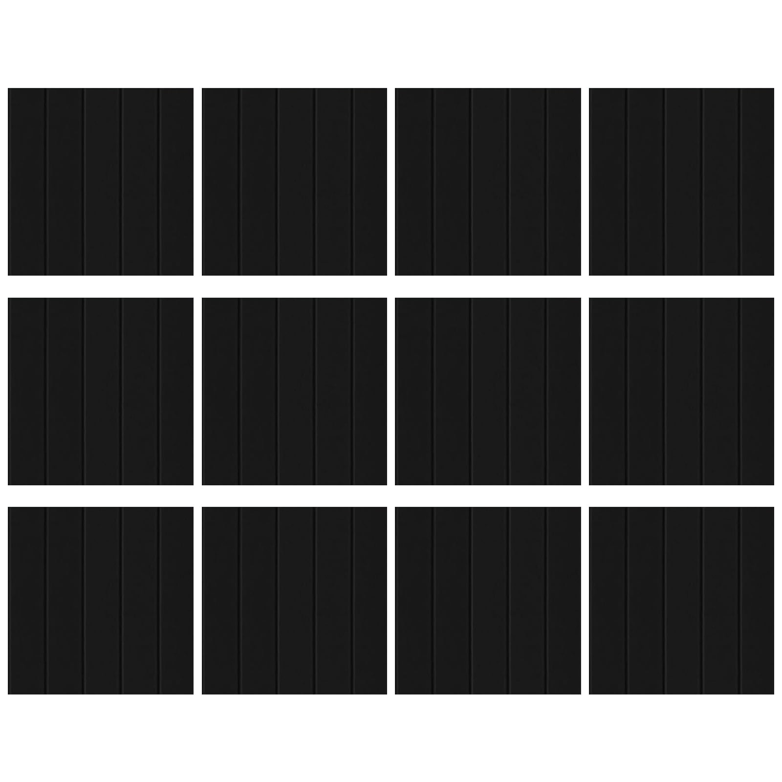 URTERYSER Pack of 12 Soundproof Foam Panels Wall Self Adhesive Acoustic ...