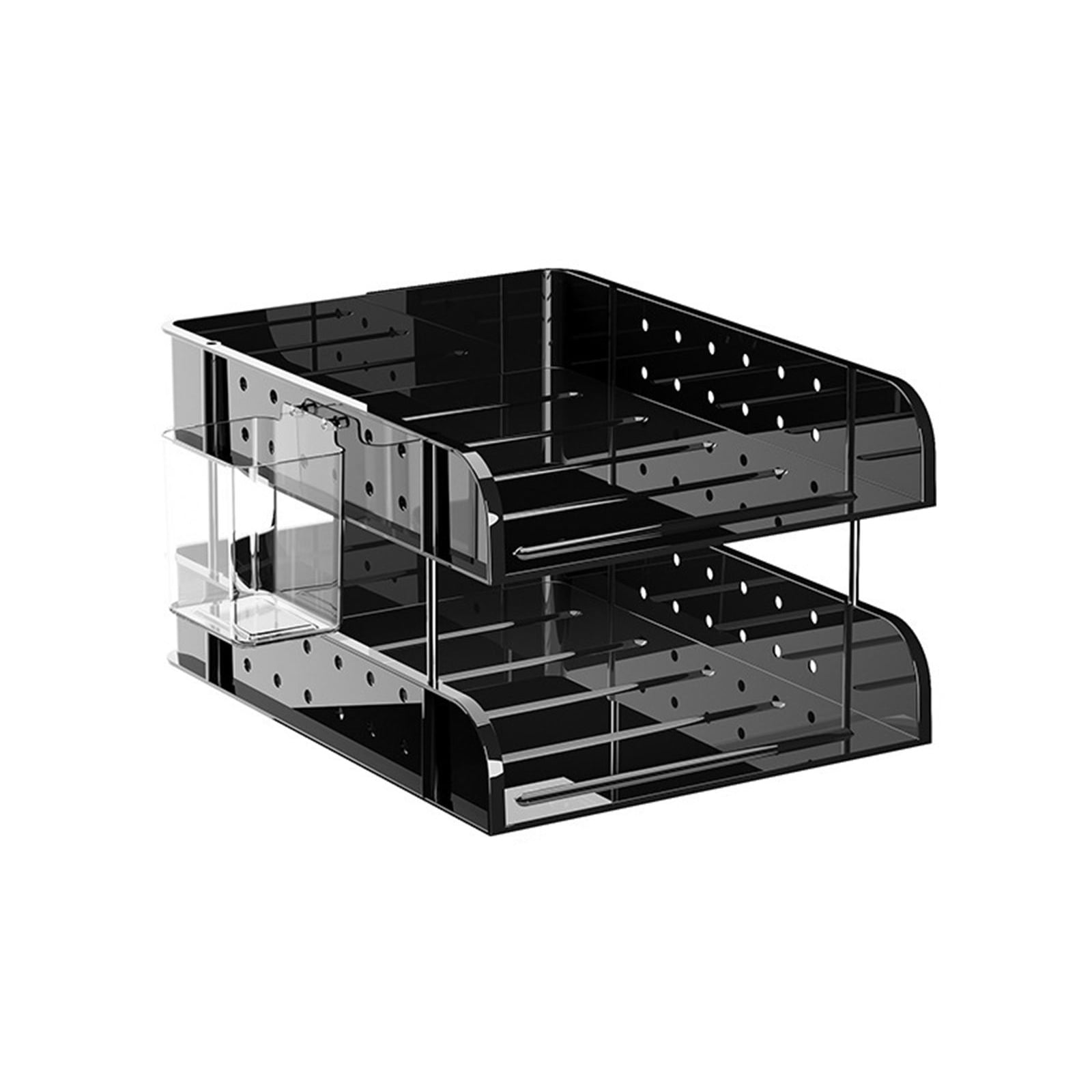 URTERYSER Tiered Document File Tray Organizers with Pen Cup ...