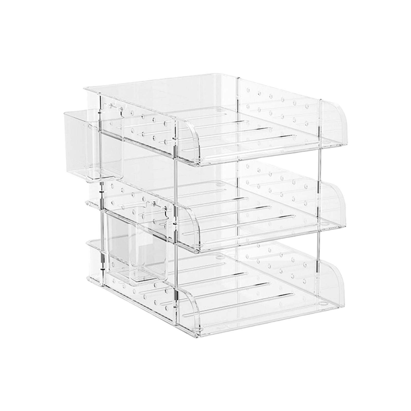 URTERYSER Tiered Document File Tray Organizers with Pen Cup ...