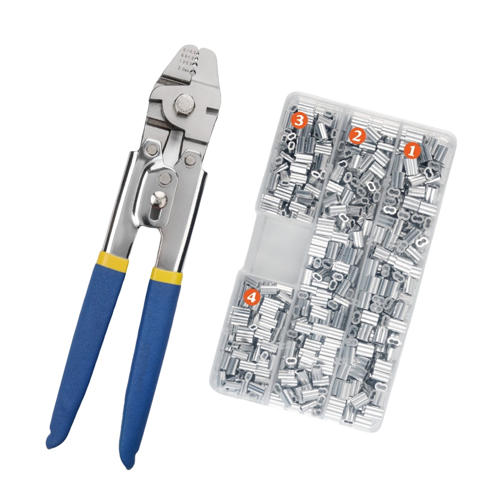 URTERYSER Wire Rope Crimping Pliers Tool Swaging Crimper with Aluminum ...